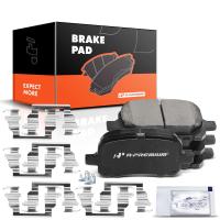 China 4pcs Front Driver & Passenger Ceramic Brake Pads with Sensor for Lexus ES300 RX300 99-01 Toyota Avalon Camry Solara for sale