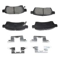 China 8pcs Front & Rear Ceramic Brake Pads with Sensor for Nissan Frontier 05-19 Xterra Suzuki Equator for sale