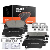 China 8pcs Front & Rear Ceramic Brake Pads with Sensor for Hyundai Santa Fe 10-12 Kia Sorento 11-14 for sale