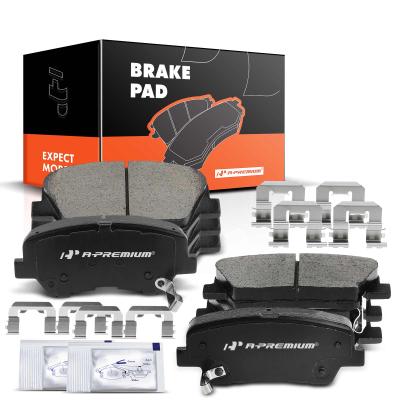 China 8pcs Front & Rear Ceramic Brake Pads with Sensor for Hyundai Santa Fe 10-12 Kia Sorento 11-14 for sale