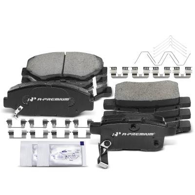 China 8pcs Front & Rear Ceramic Brake Pads with Sensor for Honda Accord 2013 2014 LX LX-S for sale