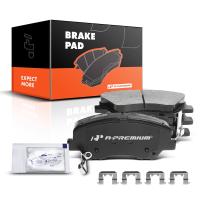 China 4pcs Front Driver & Passenger Ceramic Brake Pads with Sensor for Hyundai Accent Kia Rio 2012-2017 L4 1.6L for sale