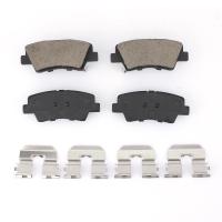 China 4pcs Rear Driver & Passenger Ceramic Brake Pads with Sensor for Hyundai Accent 2012-2017 Elantra Kia Soul Forte Rio for sale