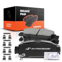 China 4pcs Rear Driver & Passenger Ceramic Brake Pads with Sensor for Toyota Sienna 04-10 V6 3.3L 3.5L 4-Wheel Disc Brakes for sale
