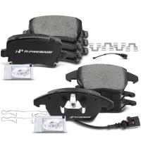China 8pcs Front & Rear Ceramic Brake Pads with Sensor for Volkswagen Golf Jetta Audi A3 Quattro TT for sale