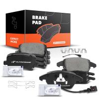 China 8pcs Front & Rear Ceramic Brake Pads with Sensor for Volkswagen Golf Jetta Audi A3 Quattro TT for sale