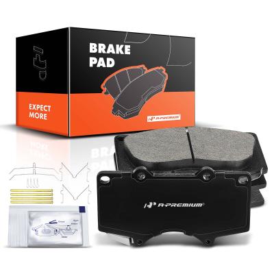 China 4pcs Front Driver & Passenger Ceramic Brake Pads with Sensor for Toyota Tacoma 05-22 4Runner Tundra Sequoia Lexus for sale