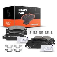 China 8pcs Front & Rear Ceramic Brake Pads with Sensor for Cadillac Escalade Chevrolet Silverado 1500 for sale