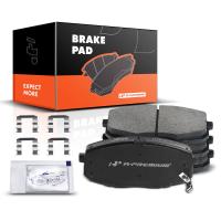 China 4pcs Front Driver & Passenger Ceramic Brake Pads with Sensor for Hyundai Elantra 2009-2012 Kia Forte Soul 2014-2016 for sale