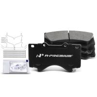 China 4pcs Front Driver & Passenger Ceramic Brake Pads with Sensor for Toyota Sequoia 2008-2022 Tundra Land Cruiser LX570 for sale