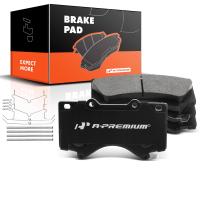 China 4pcs Front Driver & Passenger Ceramic Brake Pads with Sensor for Toyota Sequoia 2008-2022 Tundra Land Cruiser LX570 for sale