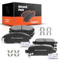 China 8pcs Front & Rear Ceramic Brake Pads with Sensor for Nissan Altima Juke Sentra 350Z INFINITI G35 for sale