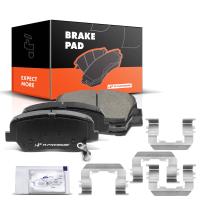 China 4pcs Front Driver & Passenger Ceramic Brake Pads with Sensor for Hyundai Azera 12-17 Santa Fe Kia Sorento 11-15 for sale