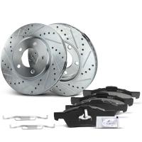 China Front Drilled Rotors & Ceramic Brake Pads for Chrysler Voyager Dodge for sale