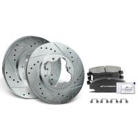 China Front Drilled Rotors & Ceramic Brake Pads for Honda Accord 90-97 Acura CL 2.2L for sale