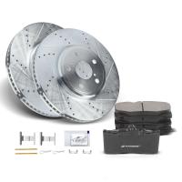 China Front Drilled Rotors & Ceramic Brake Pads for Lexus LS430 2001-2006 V8 4.3L for sale