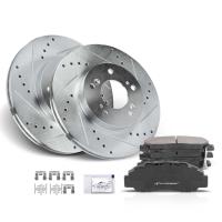 China Front Drilled Rotors & Ceramic Brake Pads for Honda CR-V Acura Legend TL for sale