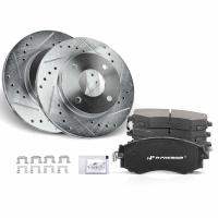 China Front Drilled Rotors & Ceramic Brake Pads for Nissan Sentra 2000-2006 1.8L for sale