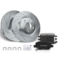 China Front Drilled Rotors & Ceramic Brake Pads for Acura RL 2005-2012 for sale