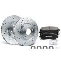 China Front Drilled Rotors & Ceramic Brake Pads for Honda Odyssey 2011-2014 for sale