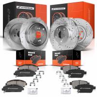 China Front & Rear Drilled Rotors & Ceramic Brake Pads for Honda Ridgeline 06-11 for sale