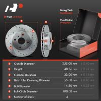 China Front Drilled Rotors & Ceramic Brake Pads for Chevrolet Prizm Toyota Corolla for sale