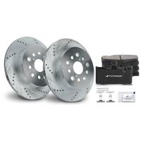 China Rear Drilled Rotors & Ceramic Brake Pads for Lexus LS430 2001-2006 for sale