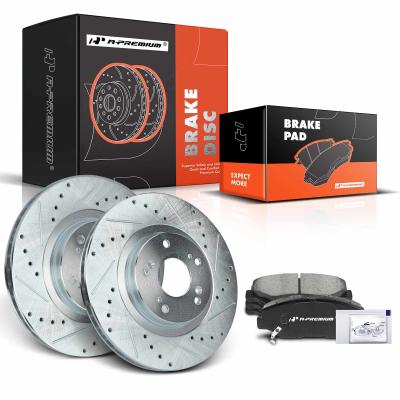 China Front Drilled Rotors & Ceramic Brake Pads for Honda Civic 12-15 CR-V Acura ILX for sale