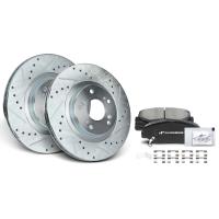 China Front Drilled Rotors & Ceramic Brake Pads for Honda Civic 12-15 CR-V Acura ILX for sale