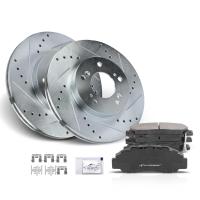 China Rear Drilled Rotors & Ceramic Brake Pads for Hyundai Elantra 2007-2010 for sale