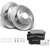 China Rear Disc Brake Rotors & Ceramic Brake Pads for Honda Civic 04-05 Accord 98-02 for sale