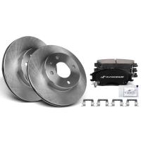 China Front Disc Brake Rotors & Ceramic Brake Pads for Hyundai Accent 2002-2005 L4 1.6L for sale