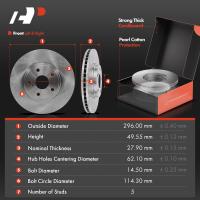China Front & Rear Disc Brake Rotors & Ceramic Brake Pads for Lexus ES300 2003 ES330 for sale