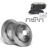 China Front Disc Brake Rotors & Ceramic Brake Pads for Honda Ridgeline 2006-2011 3.5L for sale