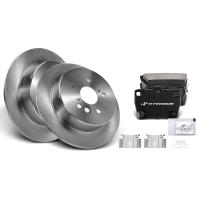 China Rear Disc Brake Rotors & Ceramic Brake Pads for Toyota RAV4 2004-2005 L4 2.4L for sale