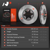 China Front Disc Brake Rotors for Chevrolet Colorado GMC Canyon Isuzu i-280 i-290 for sale