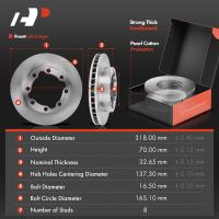 China Front Disc Brake Rotors & Ceramic Brake Pads for Chevrolet Tahoe GMC K1500 Dodge for sale
