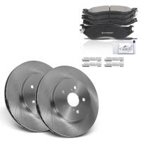 China Front Disc Brake Rotors & Ceramic Brake Pads for Dodge Ram 1500 2000-2001 4WD for sale
