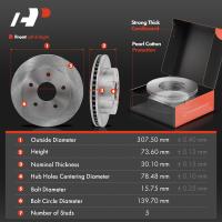 China Front Disc Brake Rotors & Ceramic Brake Pads for Dodge Ram 1500 2000-2001 4WD for sale