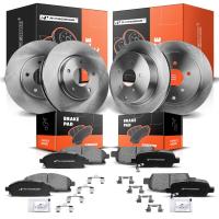 China Front & Rear Disc Brake Rotors & Ceramic Brake Pads for Nissan Quest 04-09 11-17 for sale