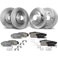 China Front & Rear Disc Brake Rotors & Ceramic Brake Pads for Acura RSX 02-06 TYPE-S for sale