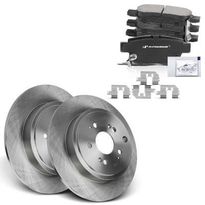 China Rear Disc Brake Rotors & Ceramic Brake Pads for Honda Ridgeline 2006-2014 V6 3.5L for sale