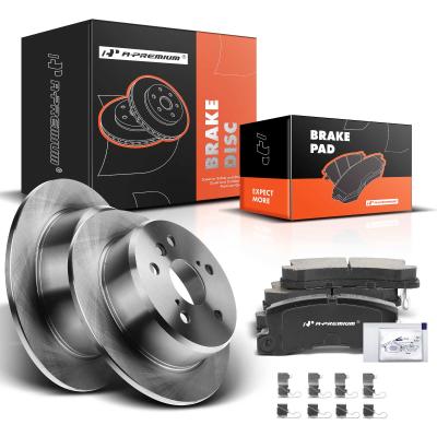 China Rear Disc Brake Rotors & Ceramic Brake Pads for Lexus ES300 Toyota Camry Solara for sale