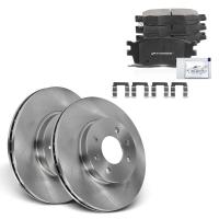 China Front Disc Brake Rotors & Ceramic Brake Pads for Hyundai Accent 2006-2011 Kia Rio for sale