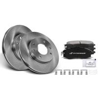 China Front Disc Brake Rotors & Ceramic Brake Pads for Hyundai Elantra Tiburon L4 2.0L for sale