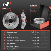 China Front Disc Brake Rotors & Ceramic Brake Pads for Hyundai Elantra Tiburon L4 2.0L for sale