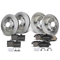China Front & Rear Disc Brake Rotors & Ceramic Brake Pads for Mercedes-Benz C230 C240 for sale