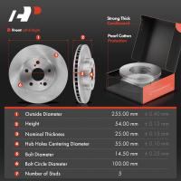 China Front Disc Brake Rotors & Ceramic Brake Pads for Lexus CT200h Toyota Prius 1.8L for sale