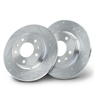 China Rear Drilled Disc Brake Rotors for Ford Fusion Lincoln MKZ Zephyr Mercury Milan for sale