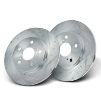 China Rear Drilled Disc Brake Rotors for Toyota Matrix 09-14 Pontiac Vibe Scion iM xB for sale